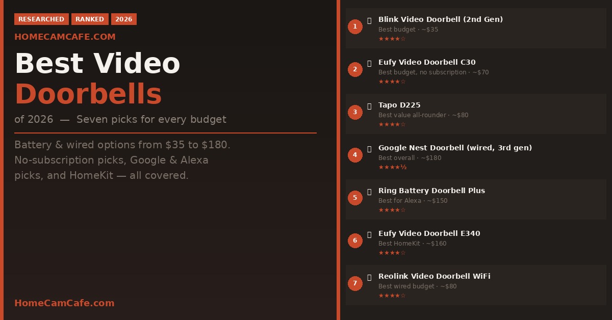 Best Video Doorbells of 2026: Researched & Ranked